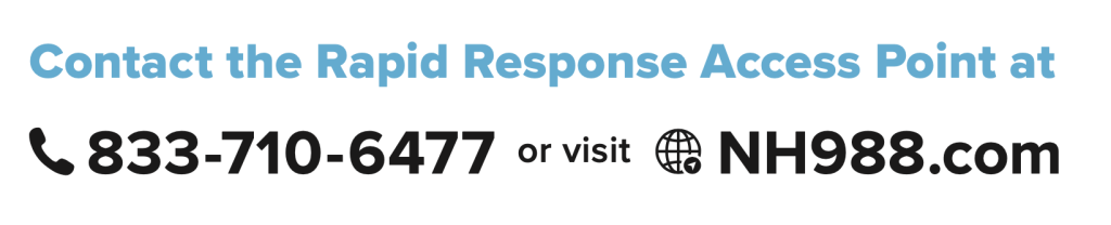 Rapid Response Hotline | NH Community Behavioral Health Association